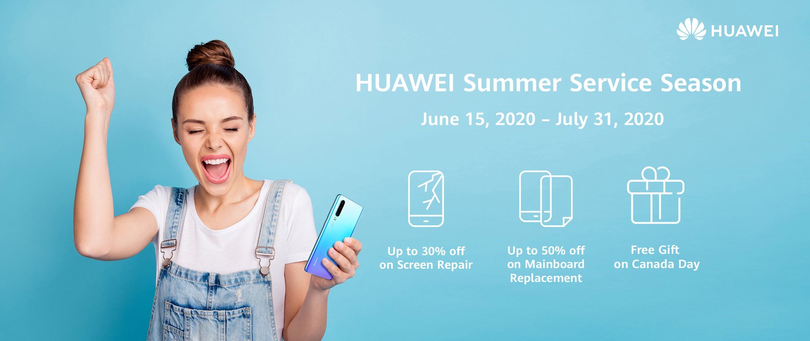 Huawei Summer Service Season June 15 - July 31, 2020 [Up to 30% off on ...