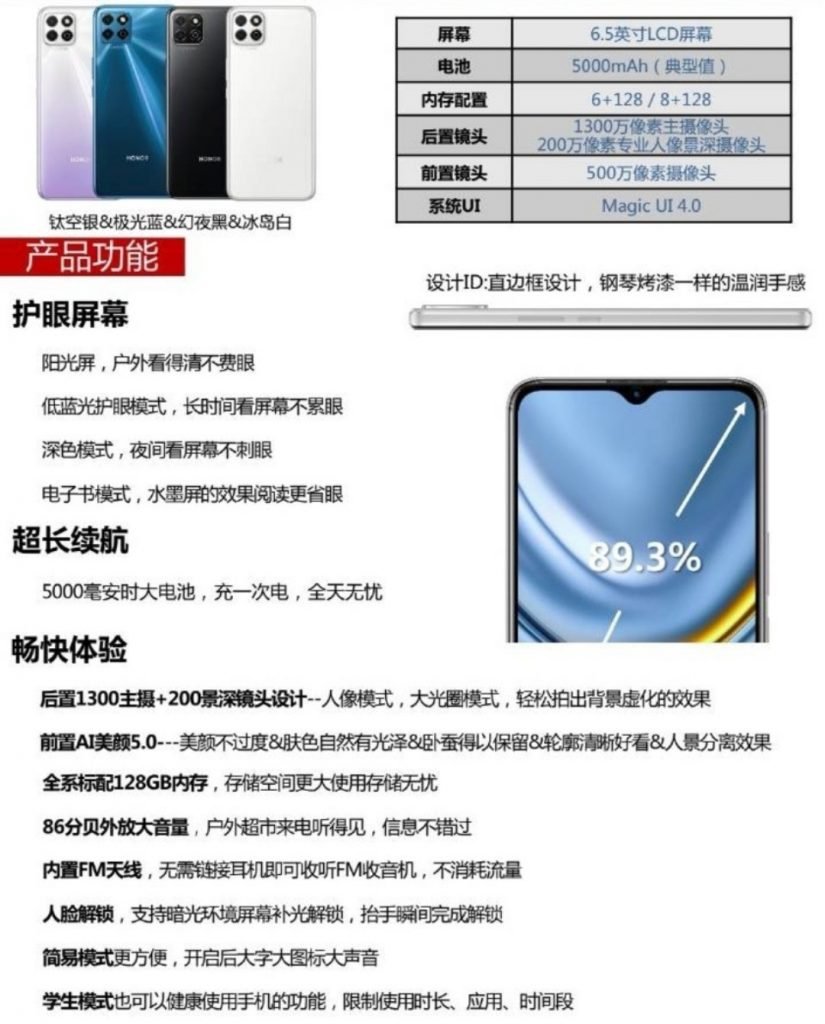 Honor Play 20 launched with 5000mAh large battery, starting at 899 yuan ...