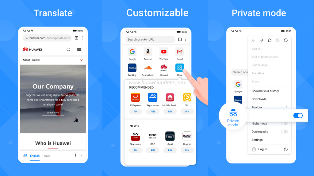 Windows version of Huawei Browser get Add-on support - HU