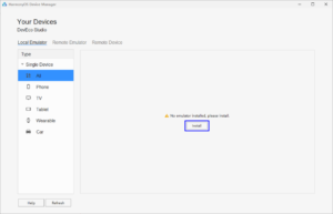 How to use HarmonyOS local emulator - HU