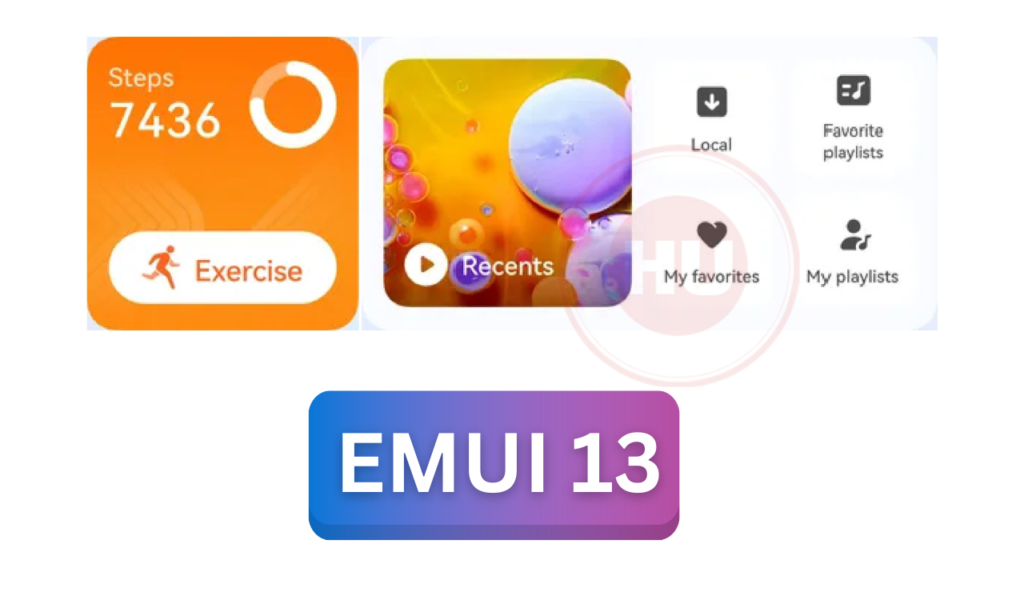 EMUI 13 widgets and cards early look - HU
