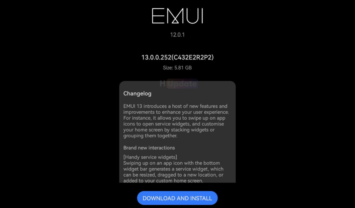 Eligible Huawei EMUI 13.1 devices - HU